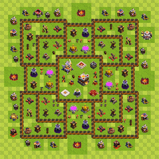 Coc War Base Layouts | 미니맵