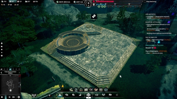 The sacrificial pile under construction. This building basically allows ...