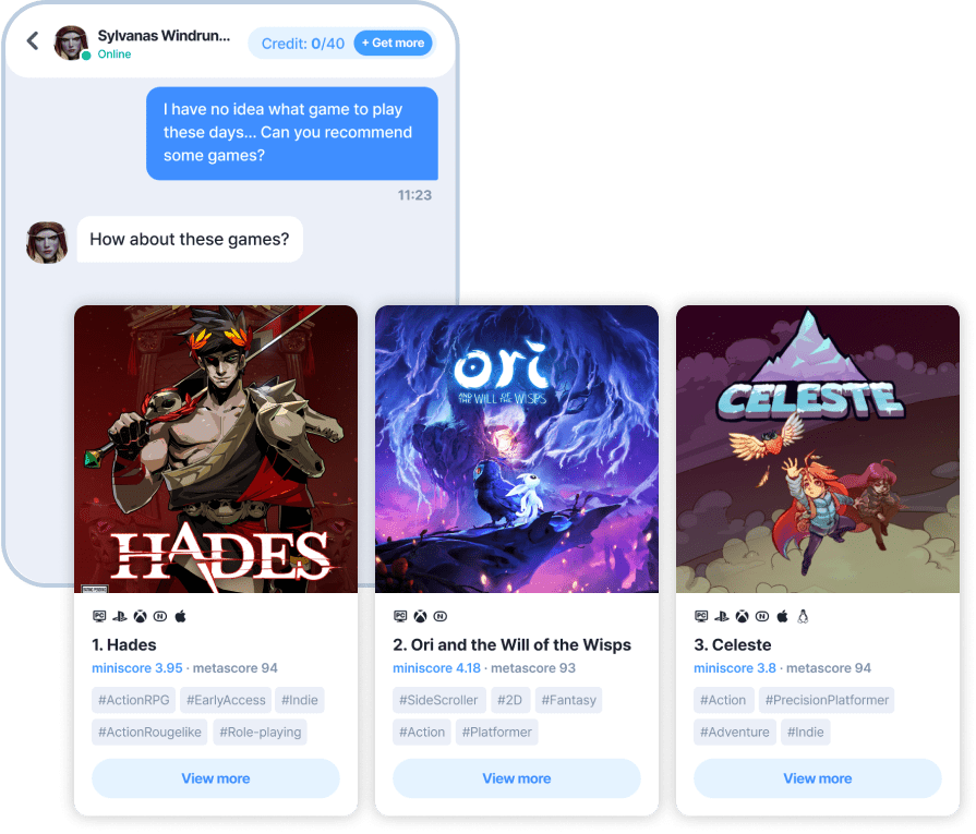 Minimap AI: Game recommendation chatbot Minimap AI: Game recommendation chatbot