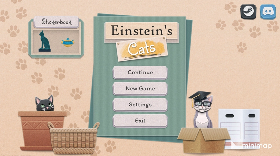 Adorable Puzzle Game with Cats, Einstein’s Cats, Joining Steam’s Next Fest This Month ...