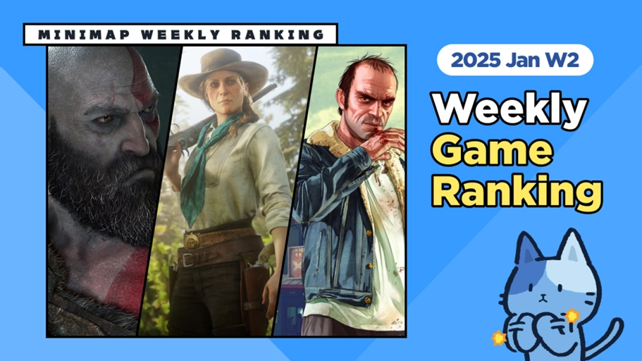[Weekly Game Ranking 2025 January Week 2] Time to play RDR 2 again ...