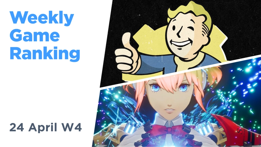 I'll bet you didn't guess Fallout 4 to be #1 on this week's game ...